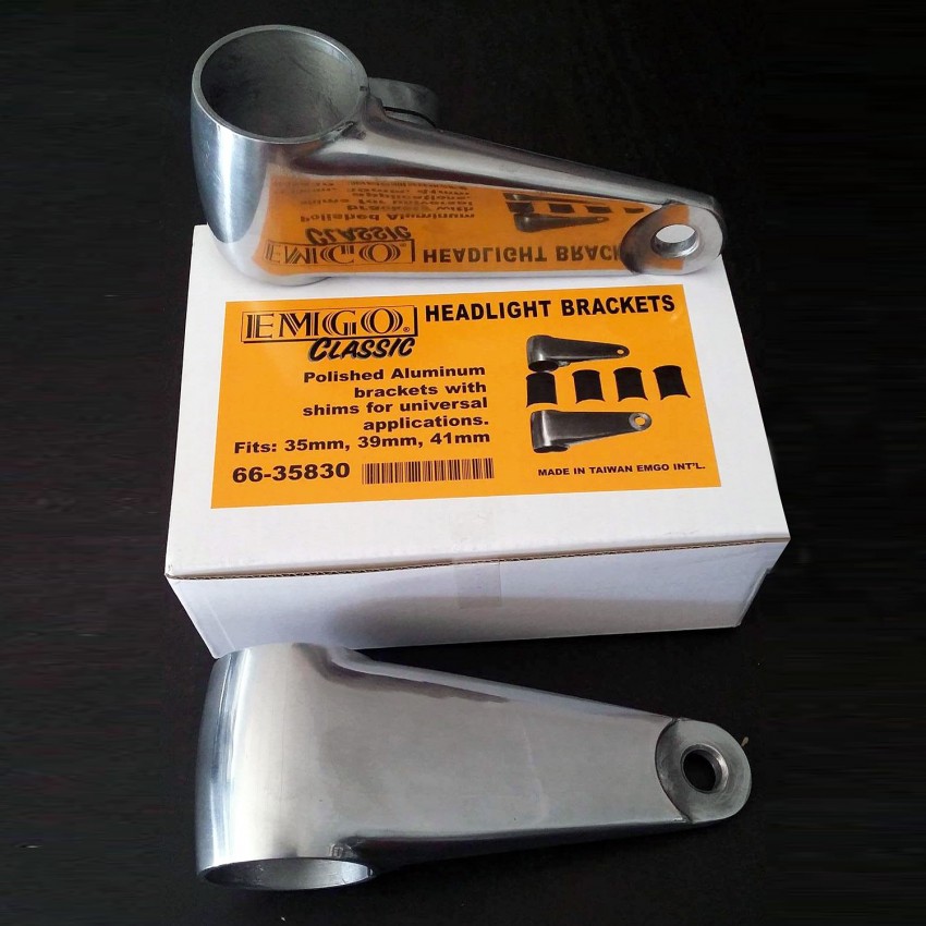 Supports de phare aluminium EMGO 35-39-41mm - Polis - Krax-Moto